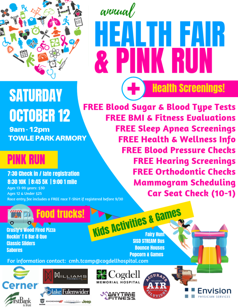 Pink Run Registration is Open! - Cogdell Memorial Hospital
