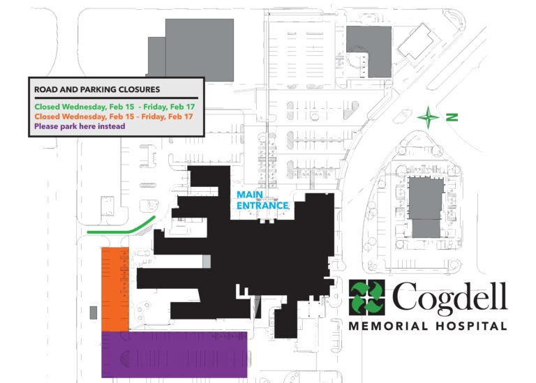Parking Lot Closures - Cogdell Memorial Hospital