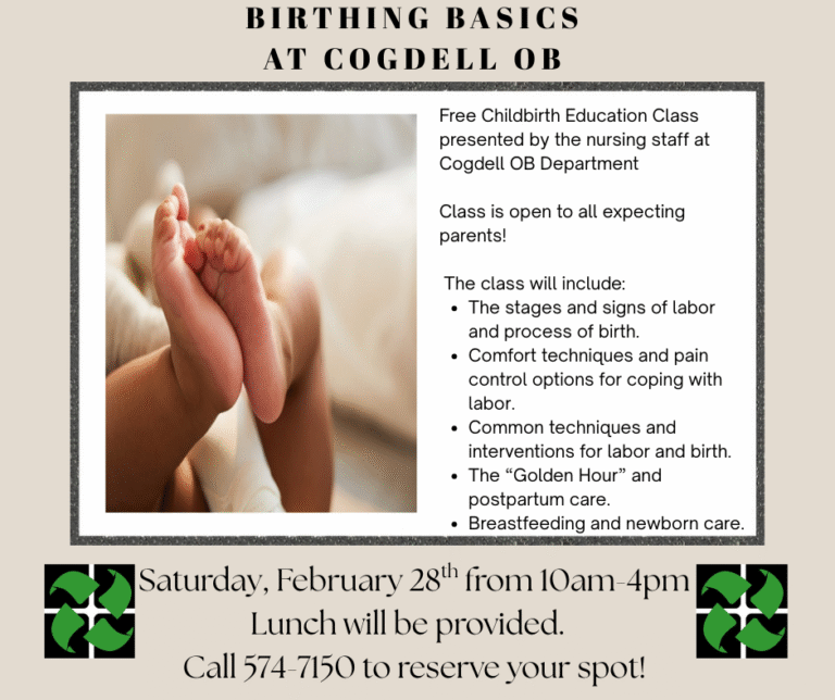 Birthing Basics - Cogdell Memorial Hospital